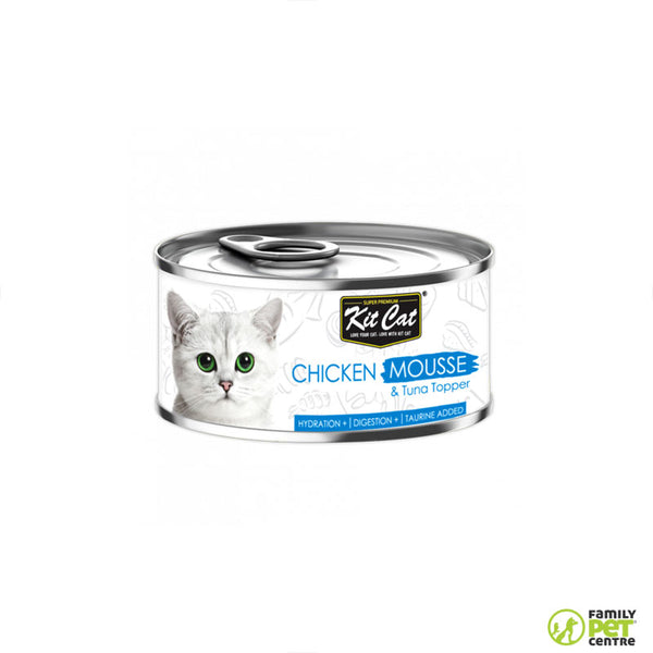 Kit Cat Chicken Mousse With Tuna Topper - Family Pet Centre