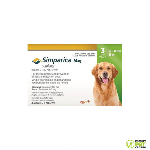 Simparica Chew Tablets For Dogs - Family Pet Centre